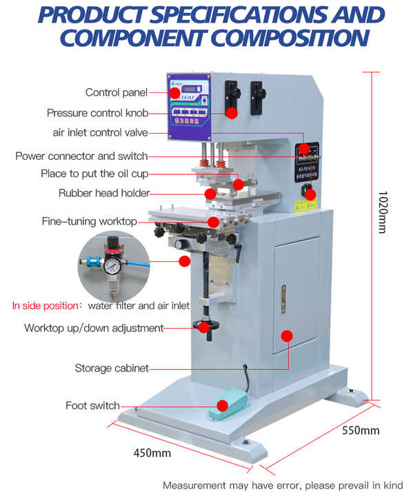 Semi-automatic Pad Printer - Efficient Monochrome Logo Printing