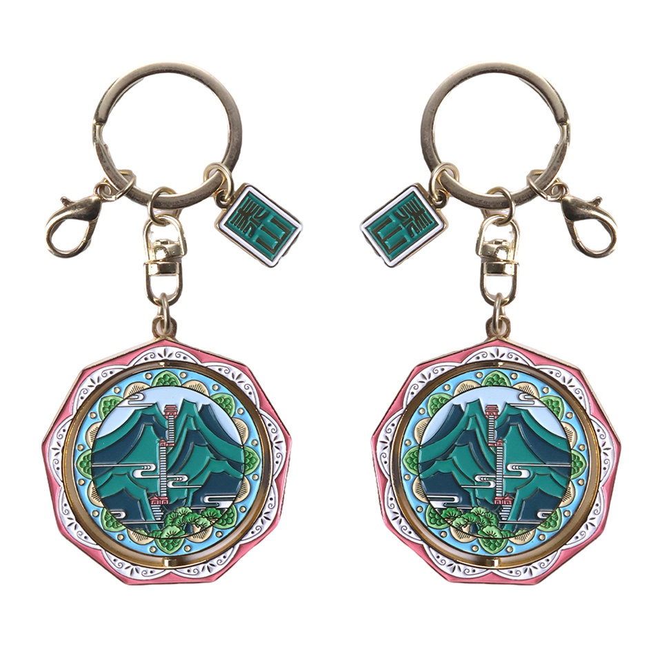 Personalized Custom Metal Keychain with UV Printing Rotatable Design ...