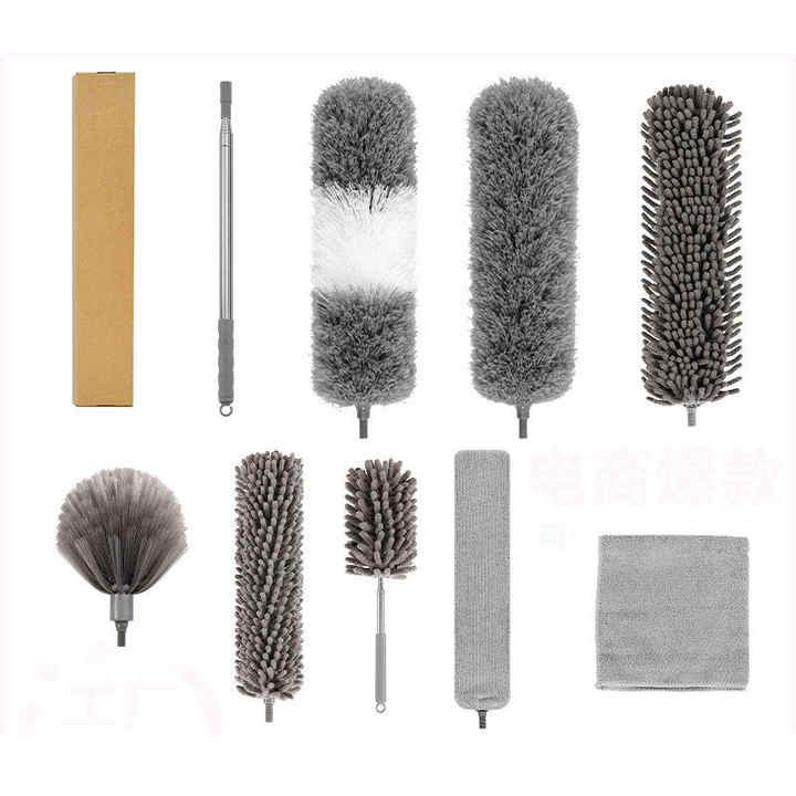 Microfiber Duster with Extension Pole - Retractable Gap Dust Cleaner