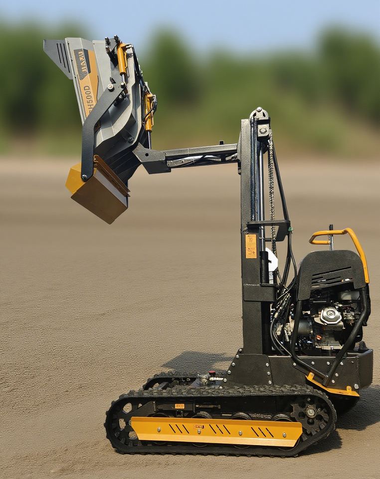 Hydraulic High Tip Mini Dumper Compact Front Crawler Loader with Engine ...