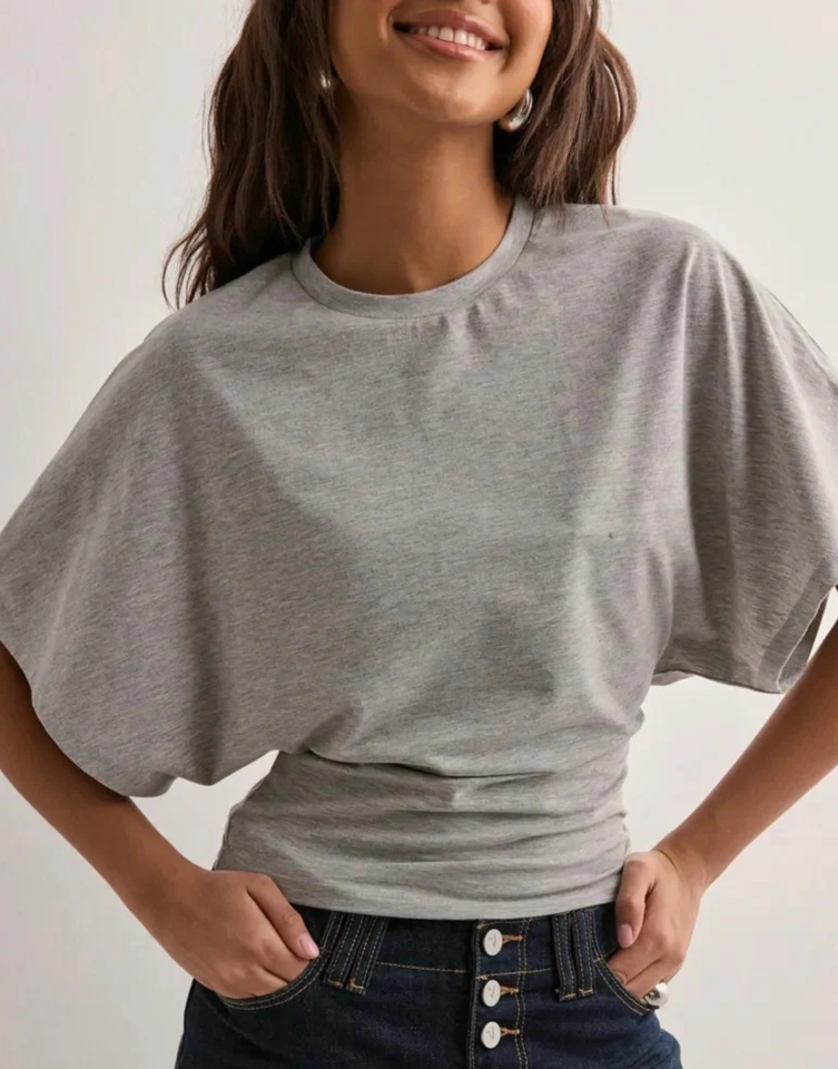 High Quality Full Cotton Women Short Sleeve Tee Regular Length Chic ...