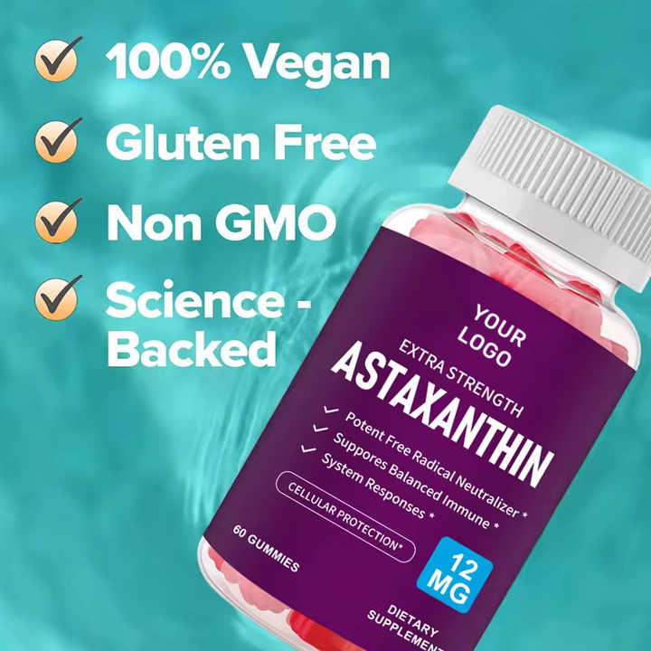 Oem Odm Astaxanthin Gummies Sun/UV Protection Tanning Gummies Beta ...