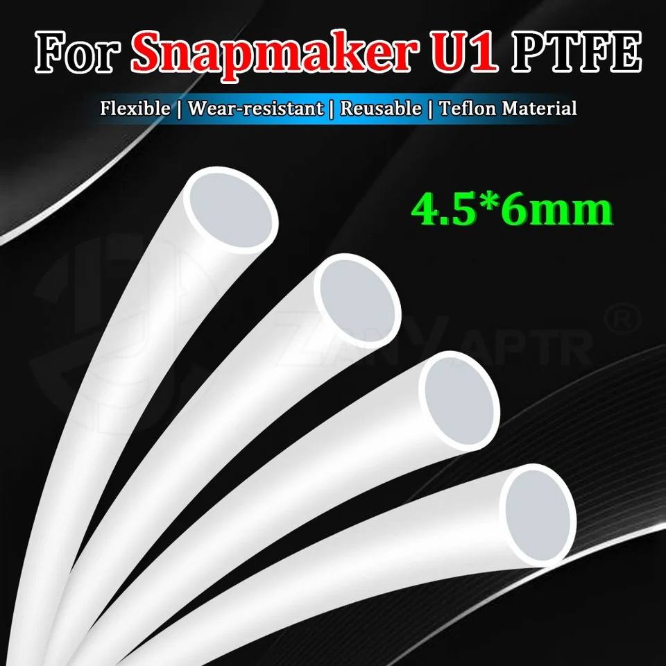 For Snapmaker U1 PTFE Filament Tube 4.5mm ID 6mm OD Length 650mm ...