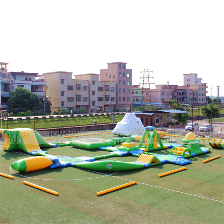 JOYFUL FUN Inflatable Water Park Obstacle Course Aqua Park Inflatable ...