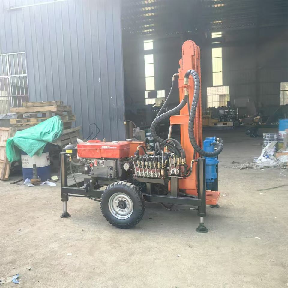 CS160T-M Portable Lightweight Aluminum Water Well Drilling Rig 160m ...