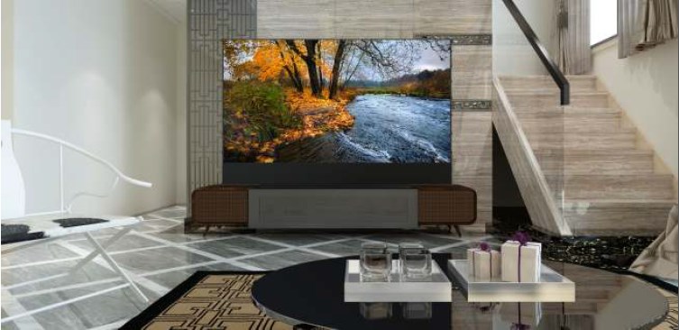 92 Inch Ultra Short Throw Motorized Floor Rising Projector Screen With ...