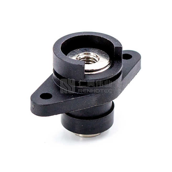Black Battery Terminal 200A Busbar Lug Panel Mount for Inverter ...