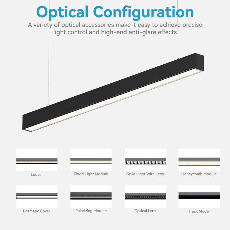 Linkable Office Linear Light Led Up/Down Luminous Aluminium Profile ...