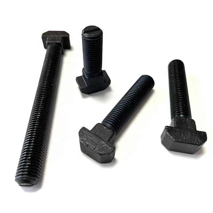 Black DIN186 8.8 Grade T Hammer Head Bolts - High Tensile