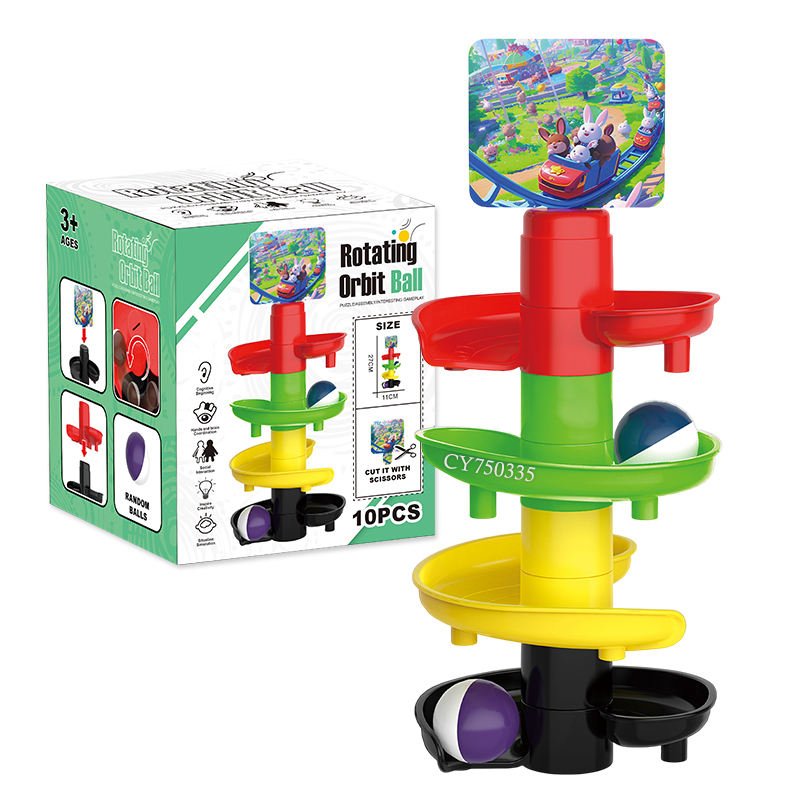 Development Educational Ball Drop Toys Ball Run Ramp Tower Ball Drop ...