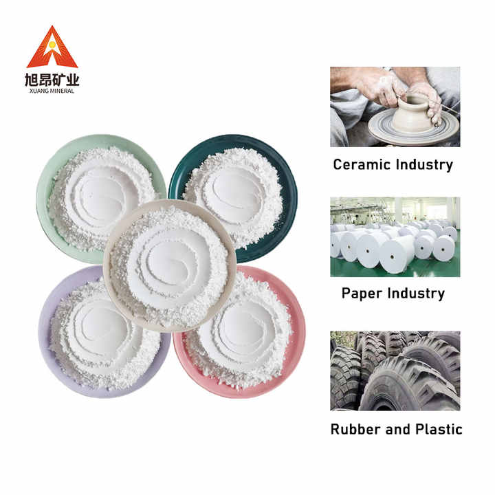High Whiteness Raw Calcined Kaolin Porcelain Clay 1250/6000 Mesh