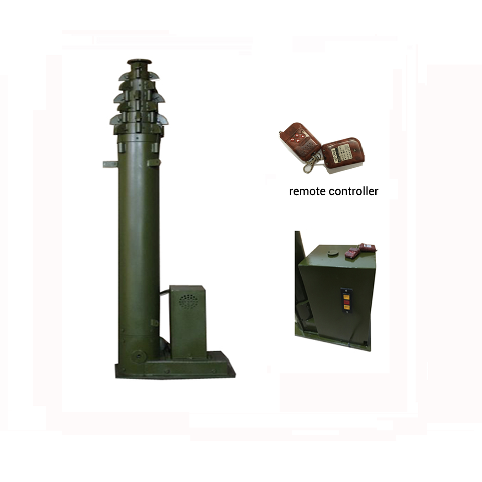 High Quality 8m-18m Aluminum Alloy Motorized Telescopic Mast with ...