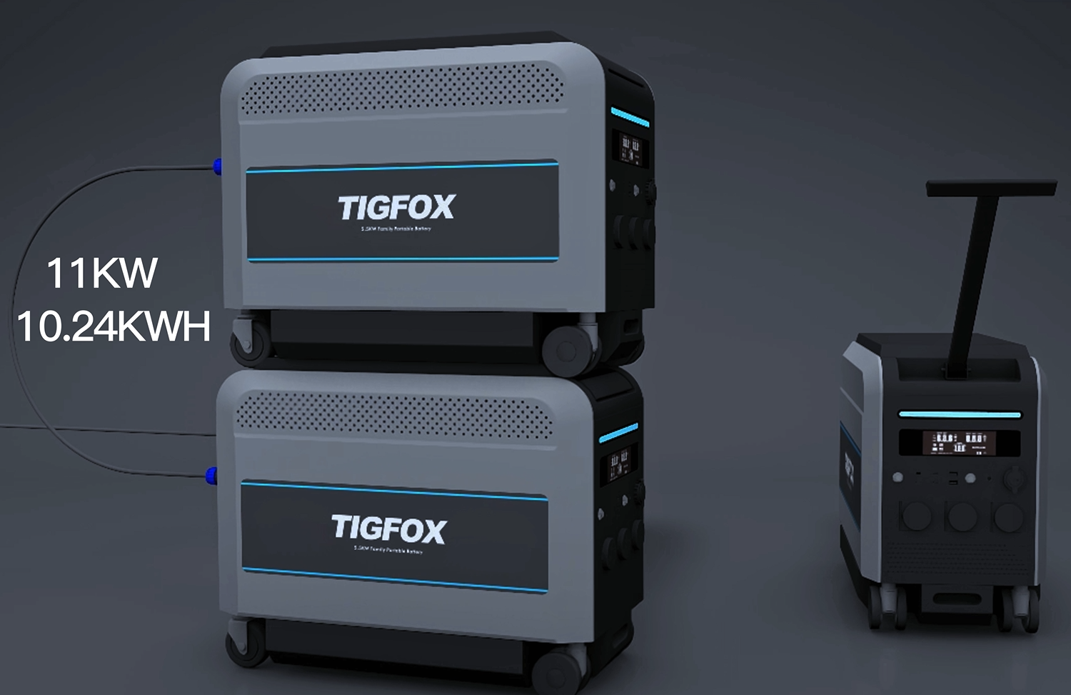 Tigfox 11kw 10240wh DIY All in One Portable Stackable Battery Includes ...