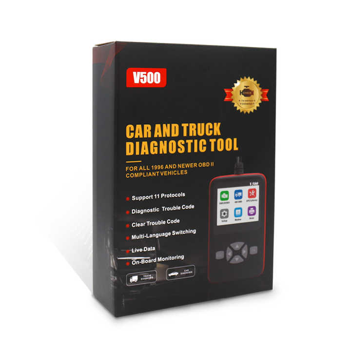 OEM Factory V500 Obd2 Truck Car OBD Scanner Car Multibrand Scanner Diagnostic Tool OBD 2 Auto ...