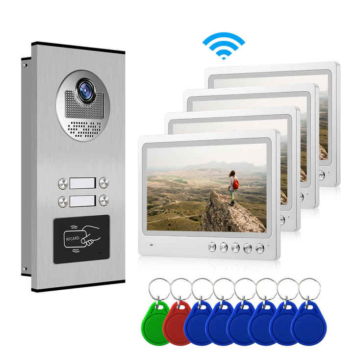 Villa 9 Inch Wired Monitor with Wifi Video Doorbell Phone Intercom ...