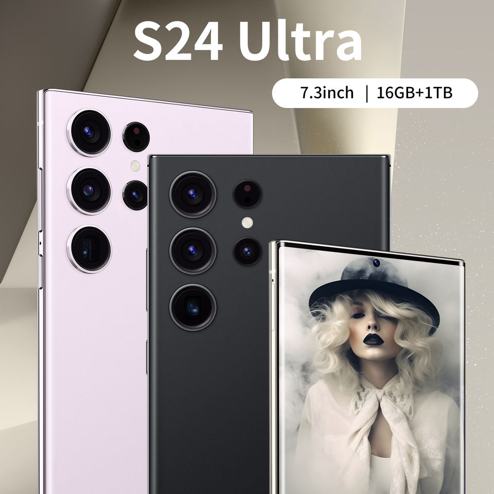 Unlocked Dual SIM 4G/5G Smartphone 7-Inch S24 Ultra 16GB+1TB Android 13 ...