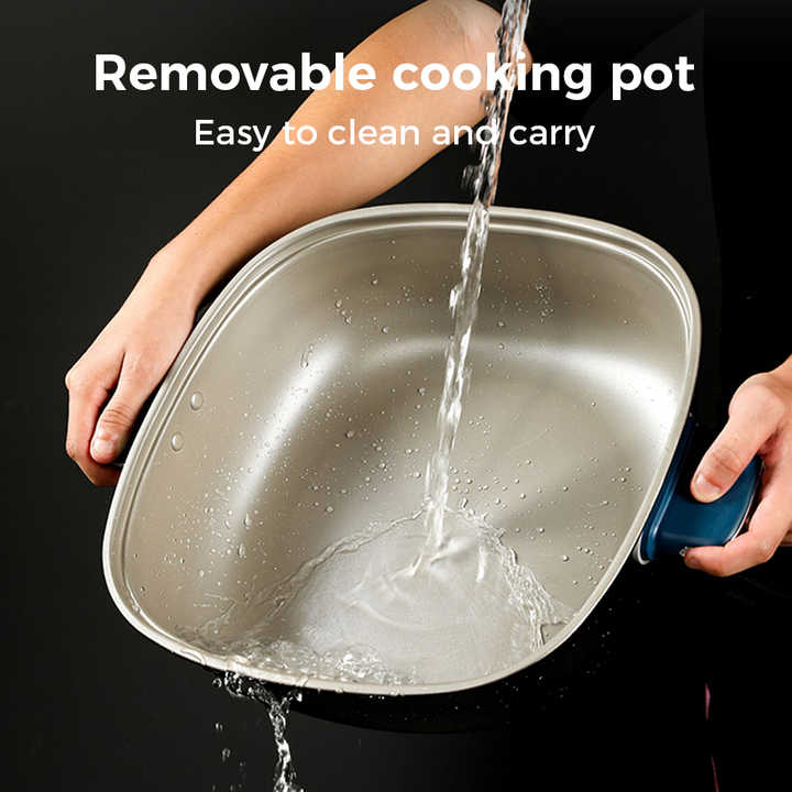 Multi Purpose Electric Cooking Pot Two-sided Hot Pot Electric Hot Pot ...