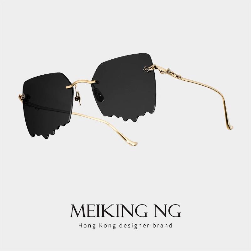 Saint Van Gogh New Arrival Edge-cutting Rimless Sunglasses Western ...