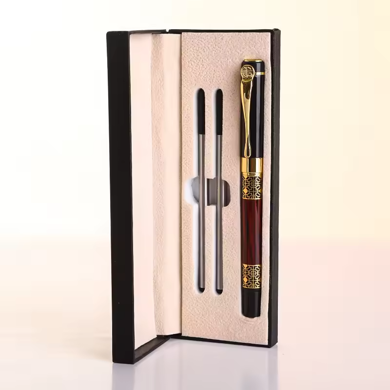2025 Luxury Pen Gift Set with Wood Pen Refill Custom Logo Box-Elegant ...