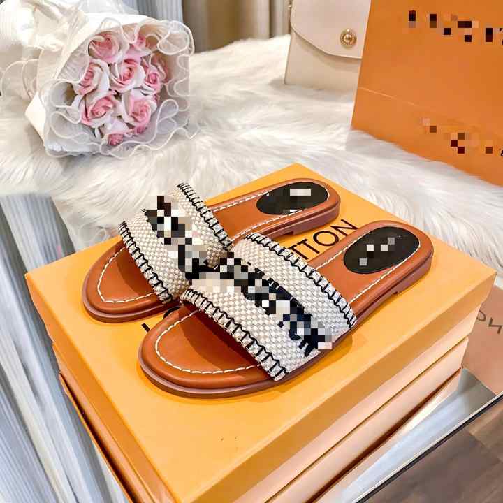 2025 Summer New Fashion Women Luxury Flip Flops Flat Designers Open Toe ...