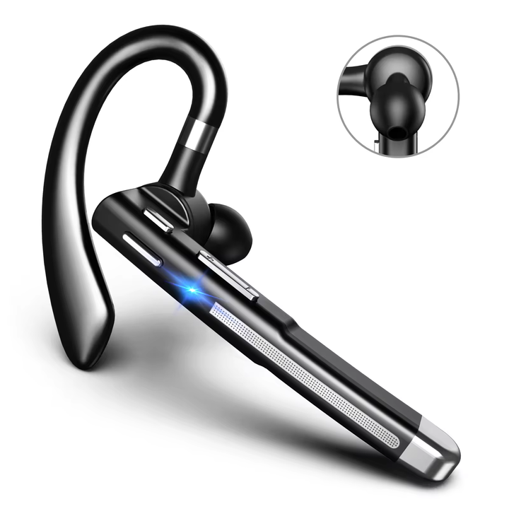 Single Ear Long Working Time Driving Hanging Sport Headset LED Display ...