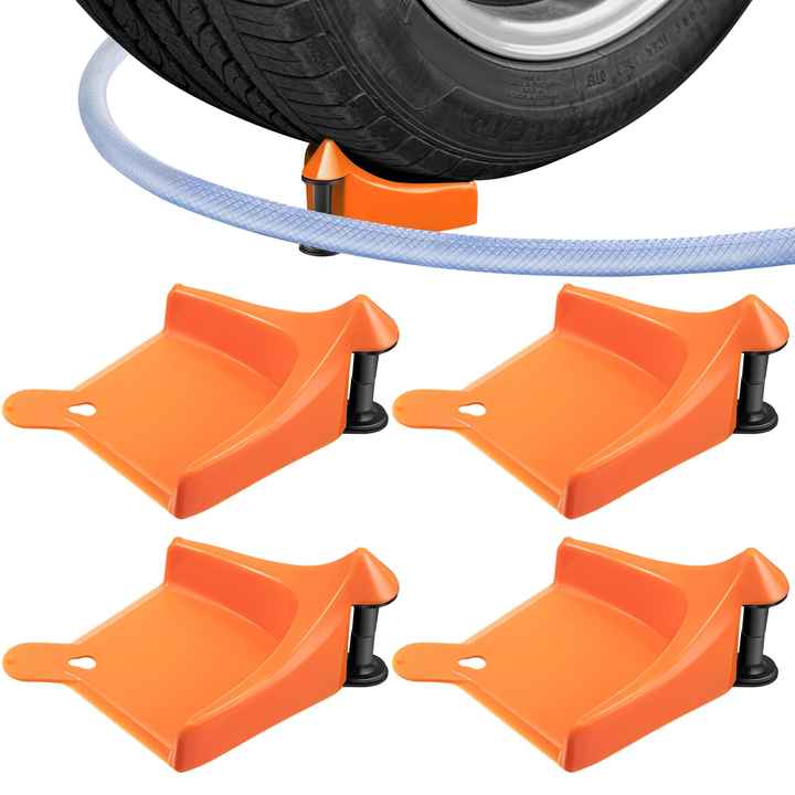 Tire Hose Roller for Car Washing Anti-rolling Car Tire Stopper Rubber ...