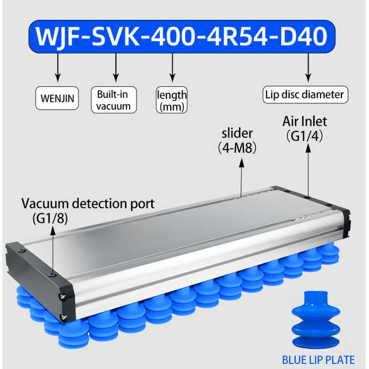Wenjin Vacuum Ejector Gripping Conveyor Suction Pad Generator Pneumatic ...