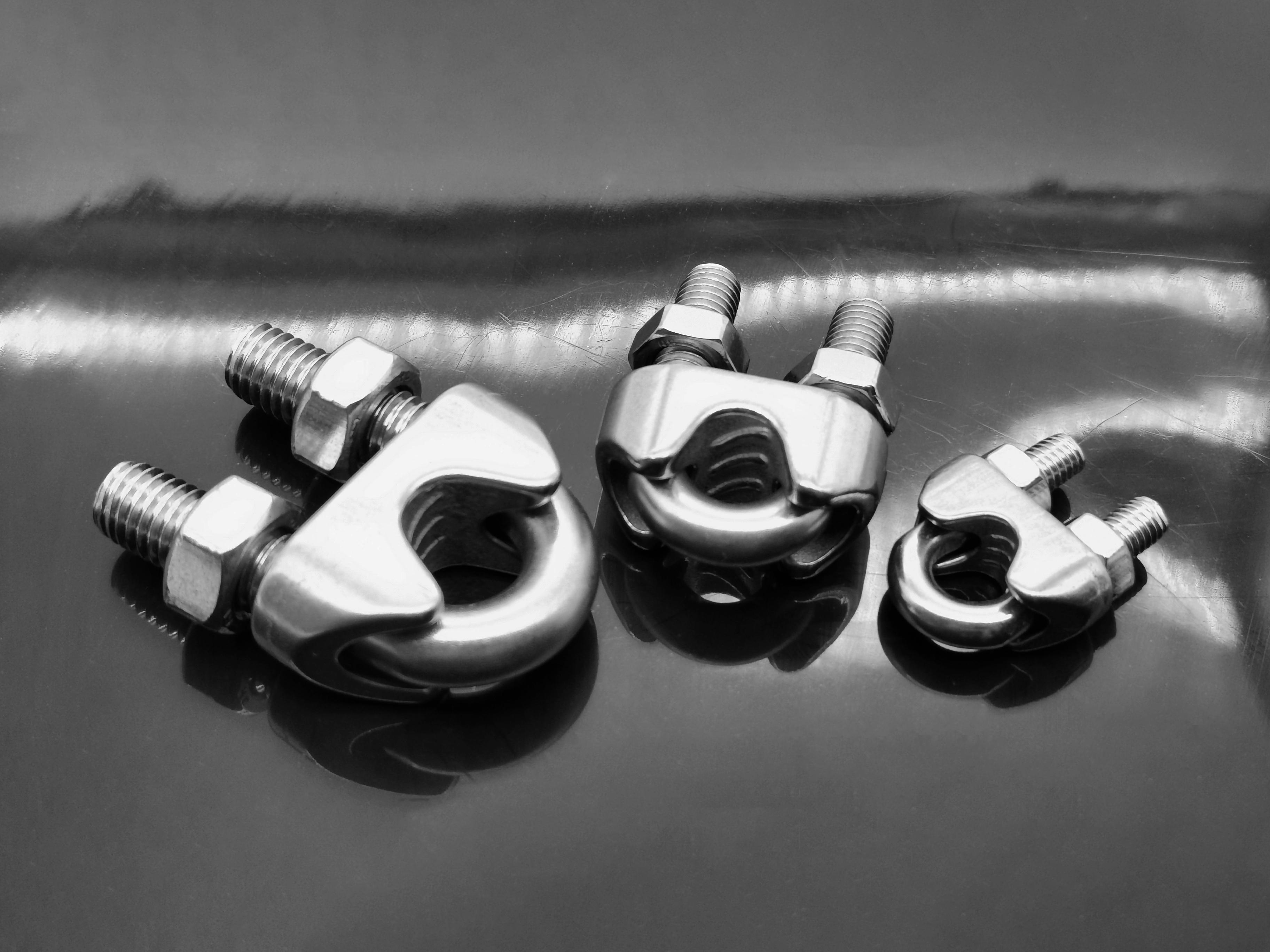 Factory 2-30mm size stainless steel wire rope clamps for heavy duty ...