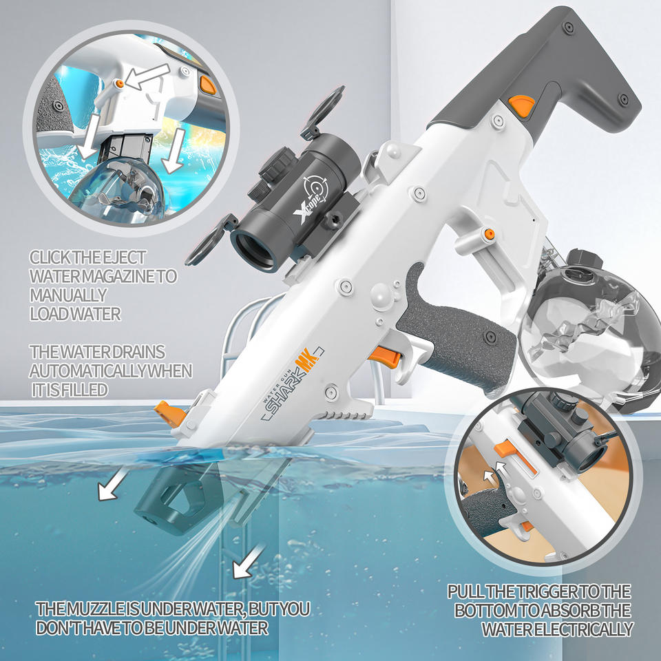 2025 KYK NEW Tiger Shark Electric Water Gun - Fun & Power