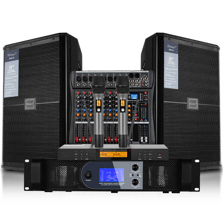 Biner D815 Audio Sound System - Professional Speakers for Stage
