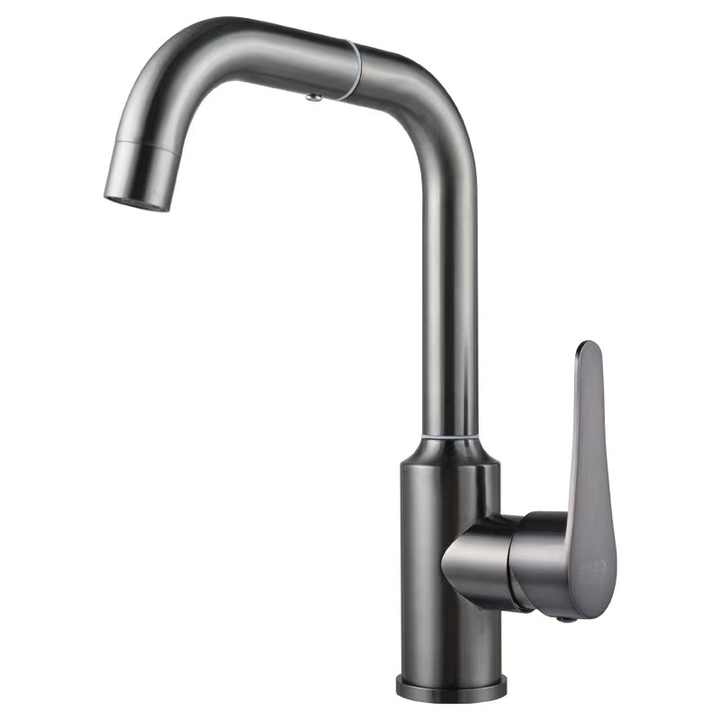 Modern Single Pistol Grey Basin Faucet Deck Mounted Wash Basin Single ...