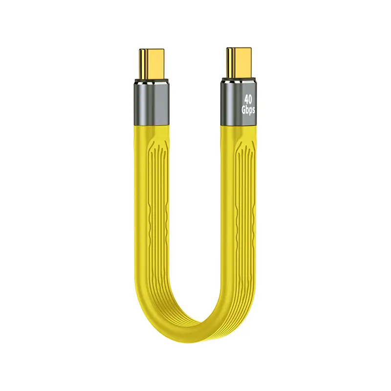 Soft FPC 100W 10Gbps Type C Male to Type C USB Female Data Cable Short ...