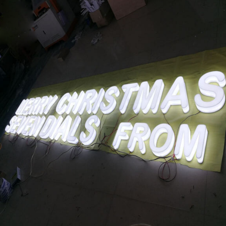 3D Brand Logo Custom Sign Board LED Lighting Solutions