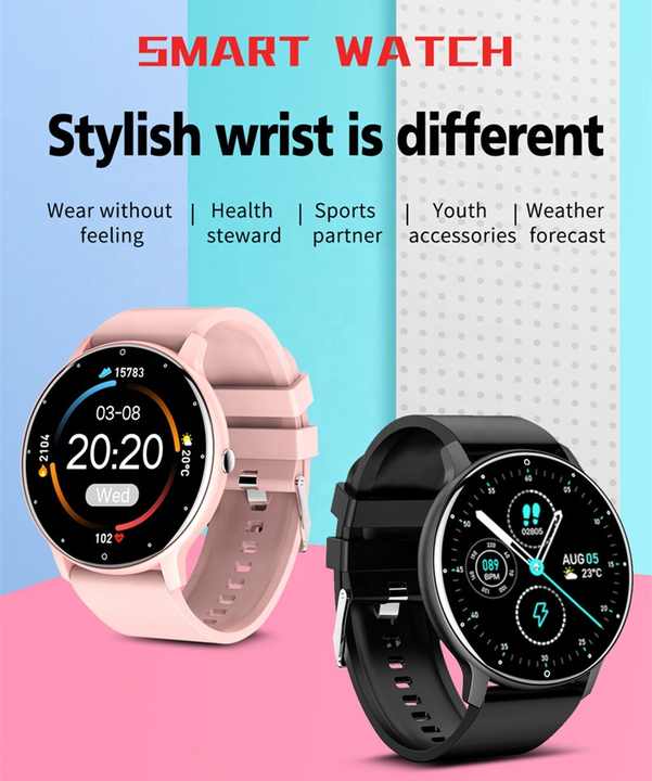 Smart Watch ZL02 Pro - Unisex, Waterproof & Heart Rate Tracker
