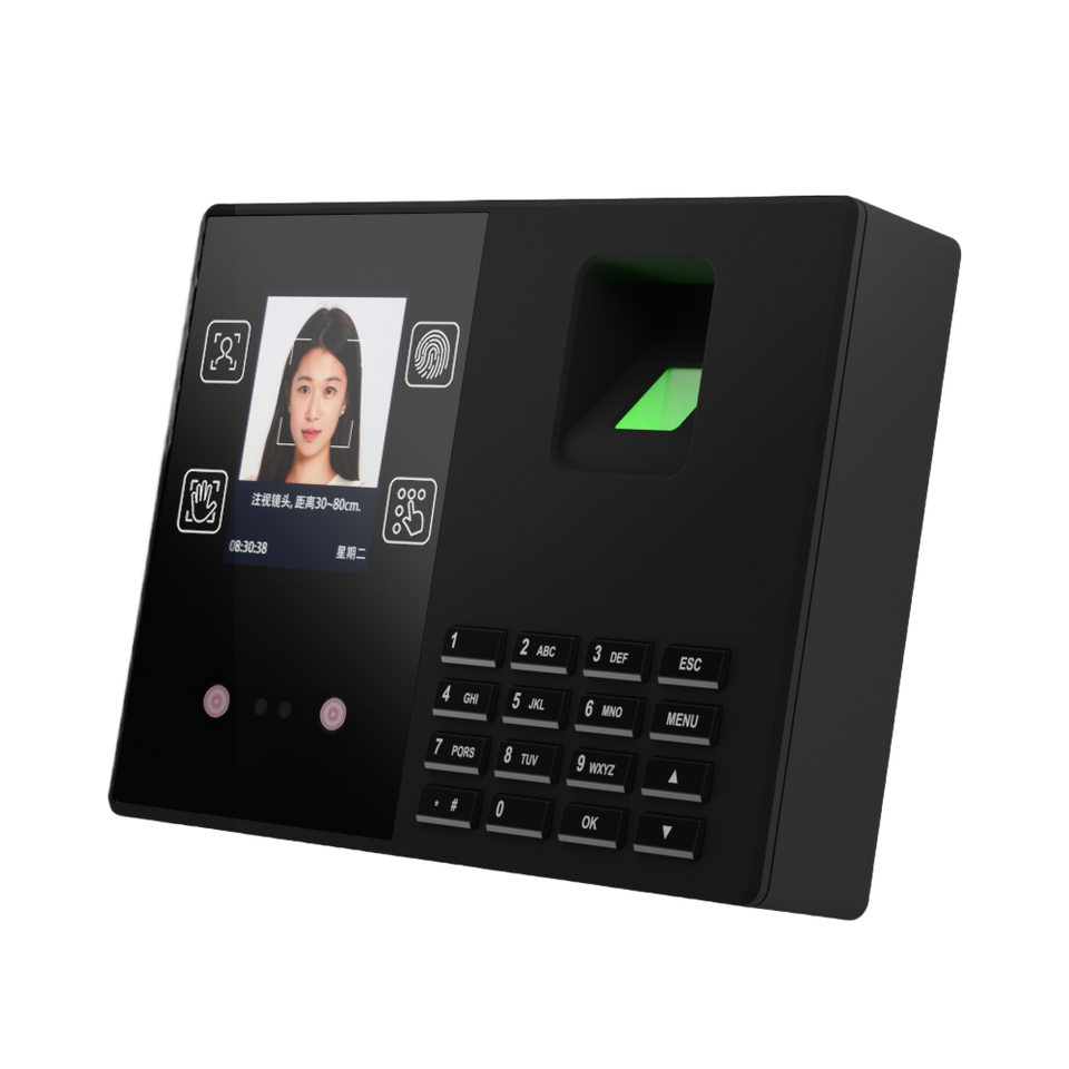 Face Fingerprint Biometric Attendance Machine With Physical Keypad OEM ...