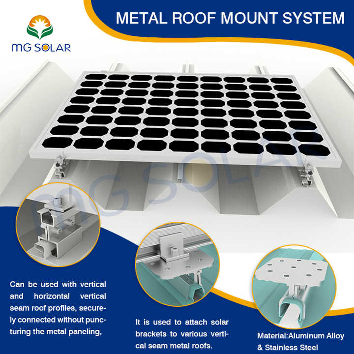 225KW Solar Metal Roof Mount Racking System - Durable & Efficient