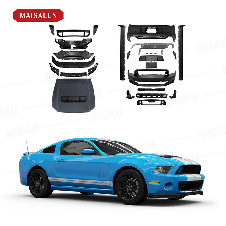 Car Bumpers Body Kit for Ford Mustang 13-14 Upgrade to GT500 Style Car ...