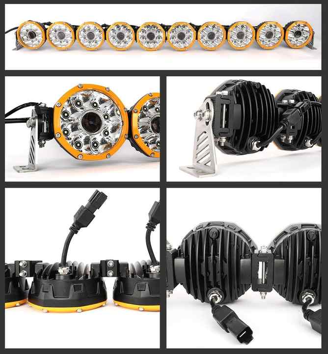 1500M Spot Overhead LED Headlight Bar for 4x4 Hilites Pro6