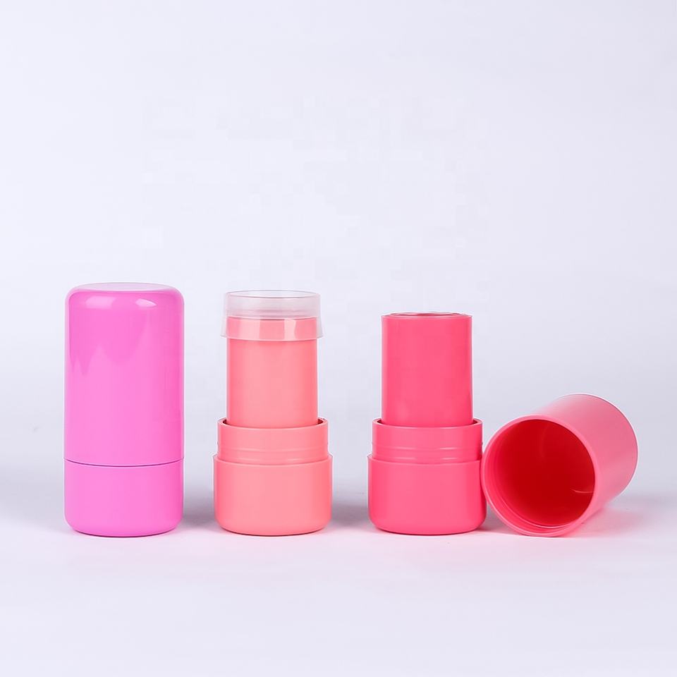 Round Shape Highlight Blusher Container Lip Balm Foundation Stick ...