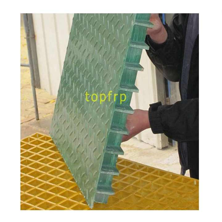 Factory Aisle Cable Trench Cover FRP Grating Sealing Well Cover