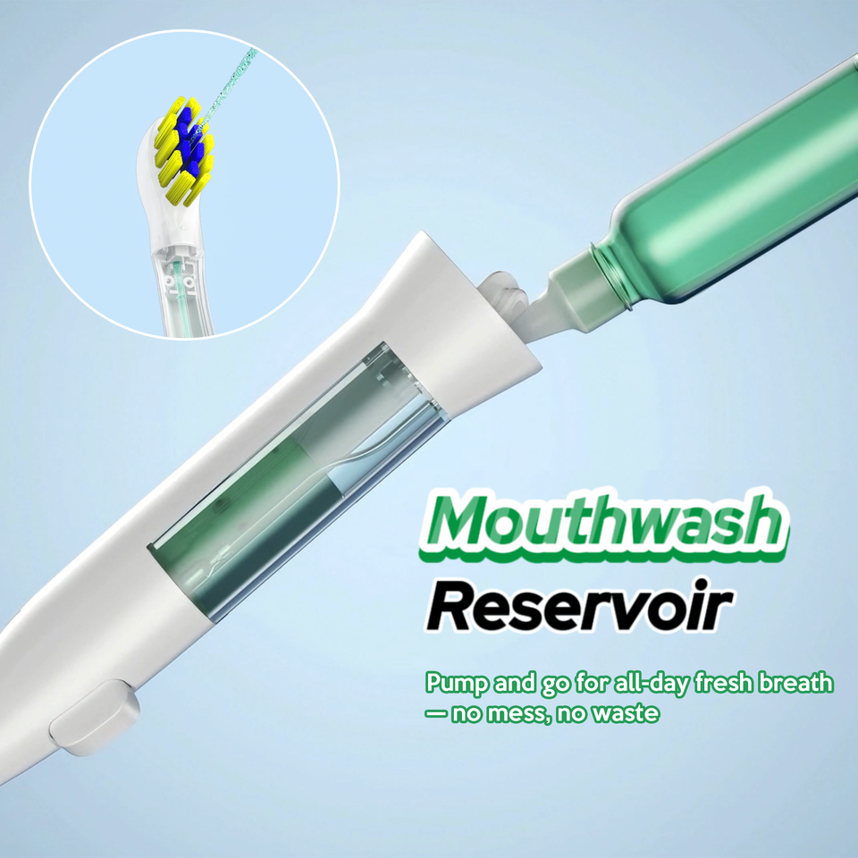 SonicPump Electric Toothbrush – Battery Operated with Built-in ...