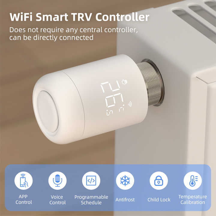 AVATTO TRV16-WIFI Modern Tuya Wifi Smart Thermostatic Radiator Valve ...
