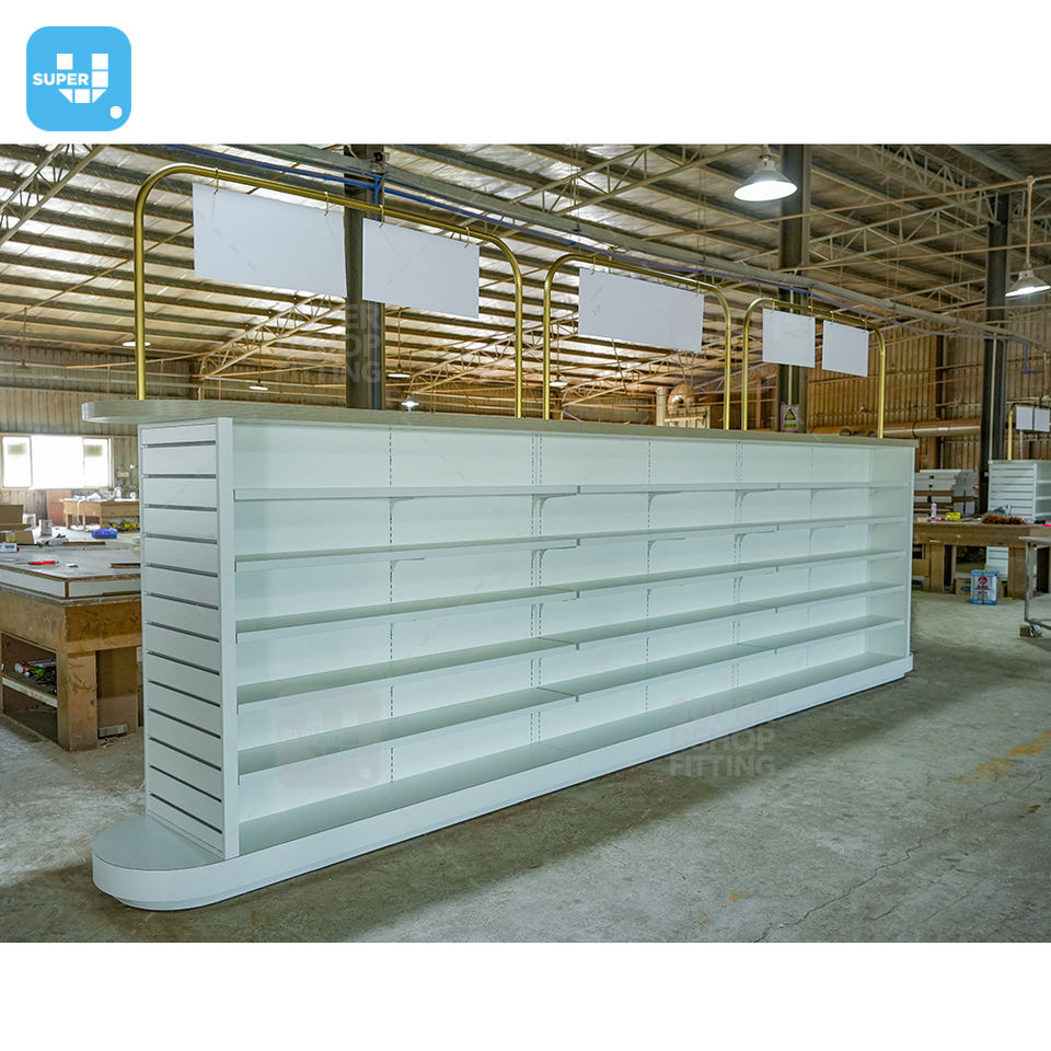 Retail Store Design Medical Pharmacy Display Stand Medicine Gondola ...