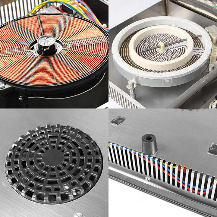 3 Burner Stainless Steel Induction Cooktop Electric Stove