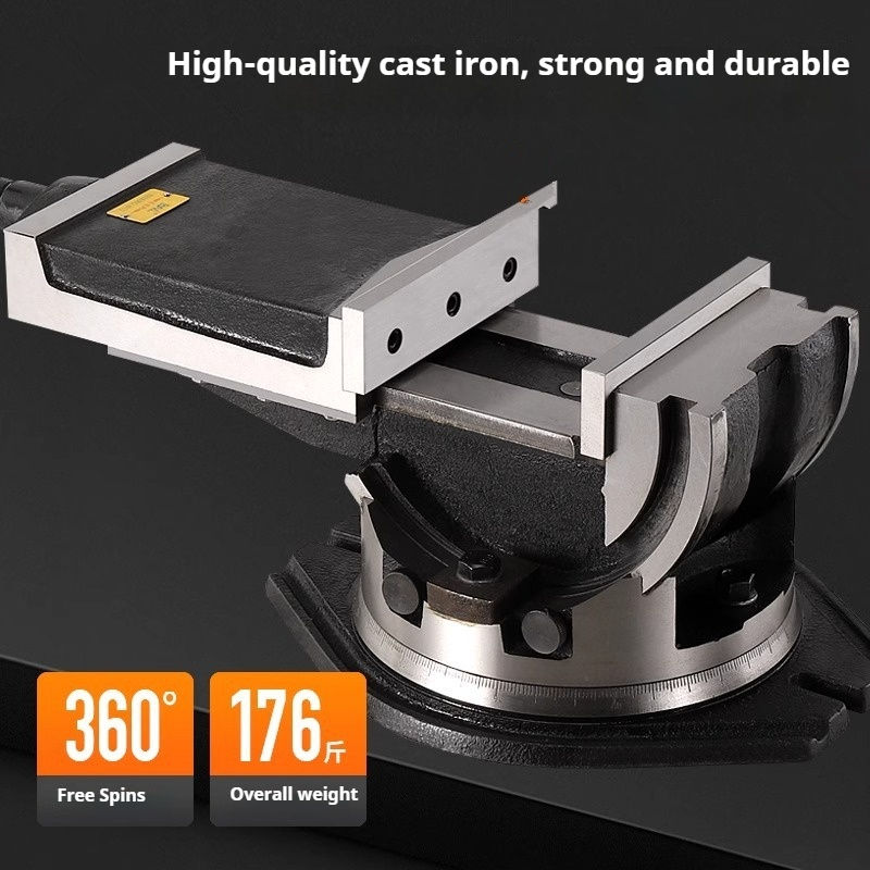 TEBAK Rotating Inclined Bench Vise 4 Inches, 5 Inches, 6 Inches, Heavy ...