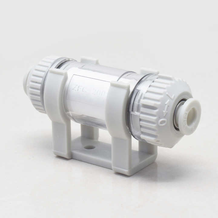 SMC ZFC100 ZFC200 4 6 8mm 음압 필터 공압 소형 진공 펌프 필터 진공 발생기 인라인 에어 필터