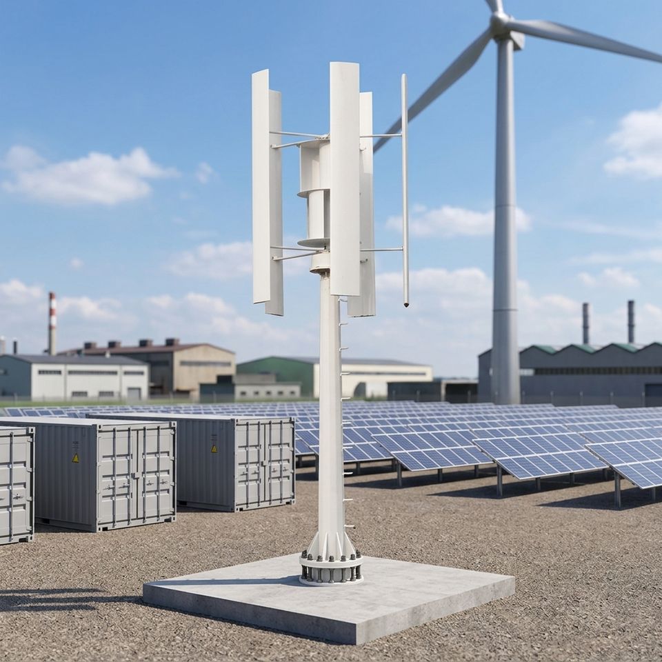 100KW H Type Wind Generator Energy Power Vertical Axis Windmill Wind ...