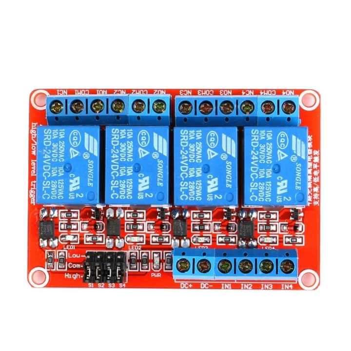 New 4-Channel 24V Relay Module for Electronic| Alibaba.com
