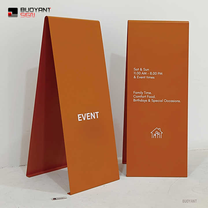 Heavy-Duty Windproof Stainless Steel Advertising Sidewalk Sign Stand ...