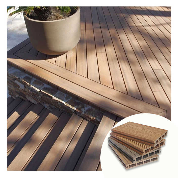 Wholesale High Quality 3D Deep Embossed Grooved WPC Decking